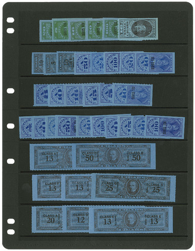 M11194 - 1953-55 US Revenue Tax Paid Stamps, Mint, Set of 39 - Mystic ...