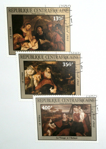 C308-10 - 1985 Central African Republic - Mystic Stamp Company