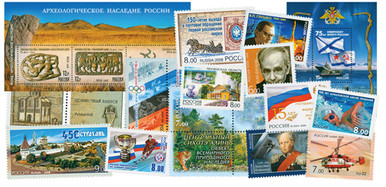M10382 - 2008 Russia Year Set, 75 Mint Stamps, plus 4 souvenir sheets ...
