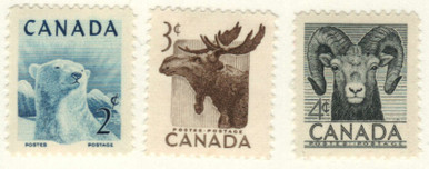 322-24 - 1953 Canada - Mystic Stamp Company