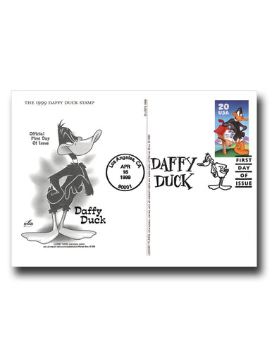 UX304 - 1999 20c Daffy Duck, First Day Issue Postal Card - Mystic Stamp ...