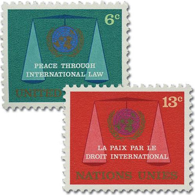 UN197-98 - 1969 United Nations Intl Commission - Mystic Stamp Company