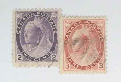 76//78 - 1898 Canada - Mystic Stamp Company