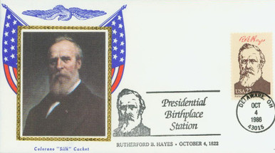 2218a - 1986 22c AMERIPEX '86: Rutherford B. Hayes - Mystic Stamp Company