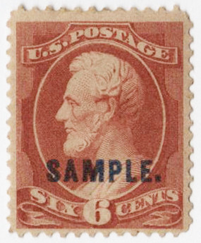 208SK - 1889 6c Abraham Lincoln, Brown Red, Specimen Type K - Mystic ...