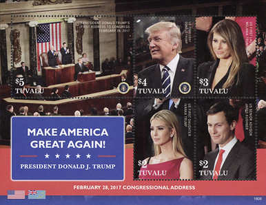 MFN026 - 2018 President Trump - Make America Great Again! sheet of 5 ...