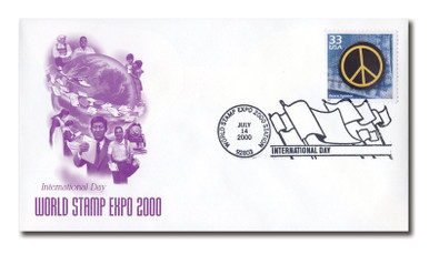 AC256 - 07/14/2000, USA, World Stamp Expo 2000 International Day ...