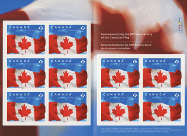 M11516 - 2015 P Canadian Flag 50th BP of 10 - Mystic Stamp Company