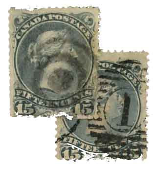29-30 - 1868 Canada - Mystic Stamp Company