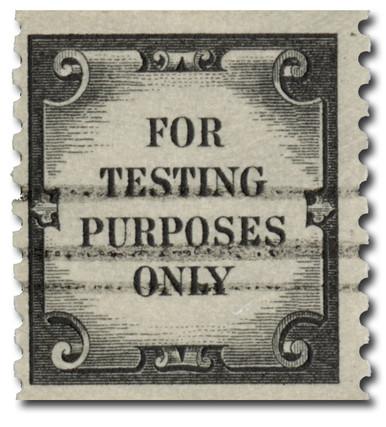 MA1895 - 1962-86 #TD107b, Perf. 9.75, For Testing Purposes Only Coil ...
