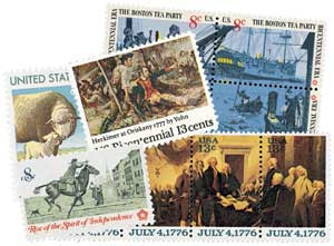 1432//1722 - 1971-77 American Revolution Bicentennial, Set of 36 Stamps ...