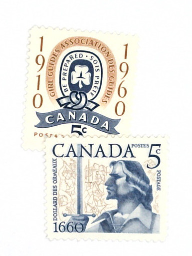 389-90 - 1960 Canada - Mystic Stamp Company