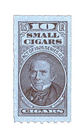 TD186a - 1953, 10 Small Cigar Revenue Tax Stamp, Series 123, Rouletted ...