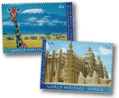 UN1051-52 - 2012 45c & $1.05 UNESCO World Heritage - Mystic Stamp Company