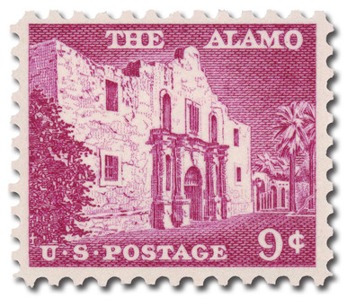 1043 - 1956 9c Liberty Series: The Alamo - Mystic Stamp Company