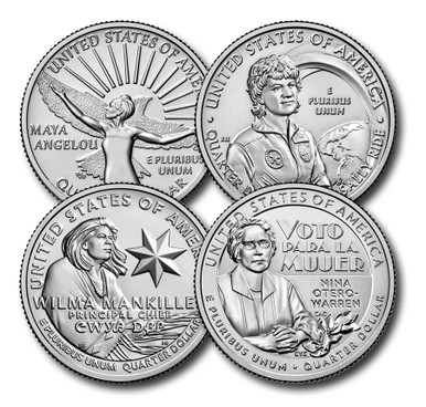 MCN040 - 2022 American Women Quarters, Philadelphia Mint, Set of 5 ...