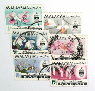 17-22 - 1965 Malaysia Sabah - Mystic Stamp Company