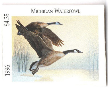 SDMI21 - 1996 Michigan State Duck Stamp - Mystic Stamp Company