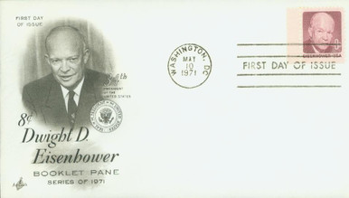 1395cs - 1972 8c Dwight D. Eisenhower, Booklet Single, First Day Cover ...