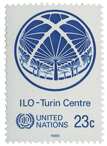 UN443 - 1985 ILO Turin Center - Mystic Stamp Company