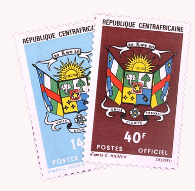 O13//15 - 1971 Central African Republic - Mystic Stamp Company