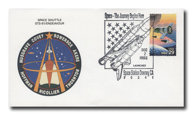 STS61L - STS-61 Launch Cover - Mystic Stamp Company