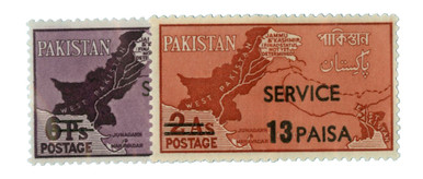 O74-75 - 1961 Pakistan - Mystic Stamp Company