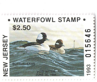 SDNJ21 - 1993 New Jersey State Duck Stamp - Mystic Stamp Company