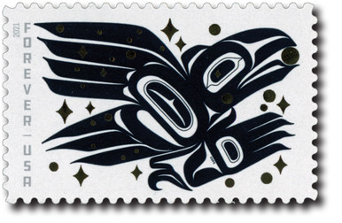 5620 - 2021 First-Class Forever Stamp - Raven Story - Mystic Stamp Company