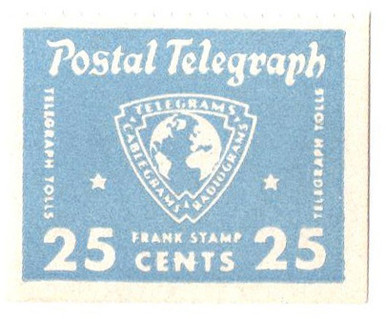 15TO30 - 1942 25c Postal Telegraph Frank, Pale Blue - Mystic Stamp Company