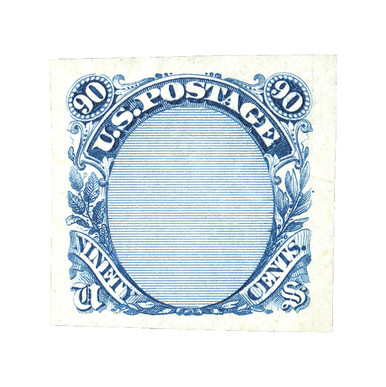 122-E3 - 90c Plate on medium India paper, imperf - Mystic Stamp Company