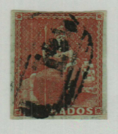 4 - 1855 Barbados - Mystic Stamp Company