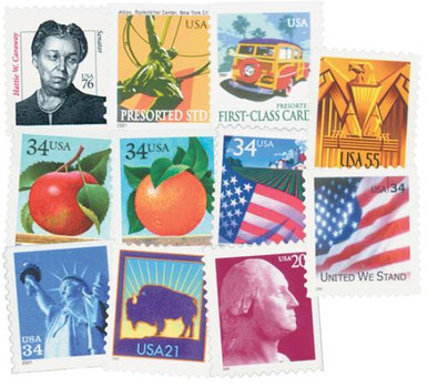 3431//3552 - 2001 Regular Issues, Set of 33 Stamps - Mystic Stamp Company