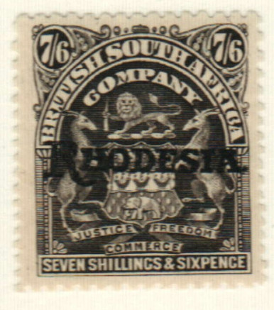 97 - 1909 Rhodesia - Mystic Stamp Company