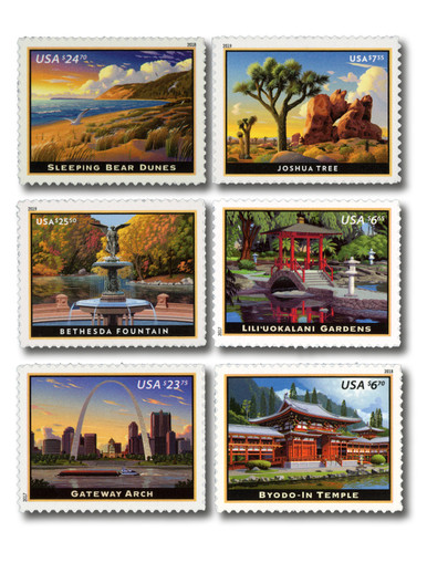 5156/5348 - 2017-19 Priority and Express Mail Series, 5 Stamps - Mystic ...