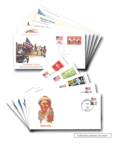 MCV533 - 25 Different Commemorative Covers - Mystic Stamp Company