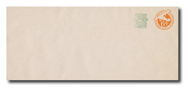 UC29 - 1958 6c + 1c Air Post Stamped Envelope, Orange, Die 2c - Mystic ...
