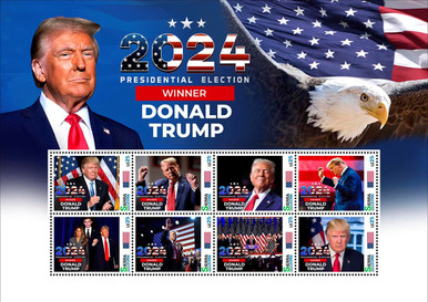LZ210 - Donald Trump Stamps - Mystic Stamp Company