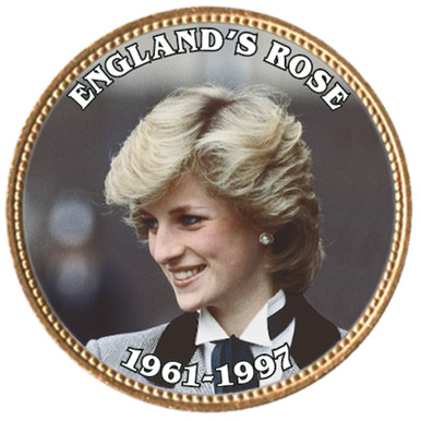 CNS607 - Princess Diana "England's Rose" Great Britain Penny - Mystic ...