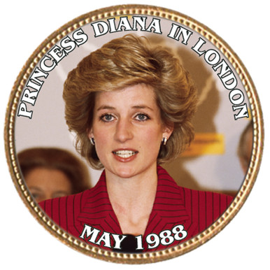 CNS621 - Princess Diana "In london" Great Britain Penny - Mystic Stamp ...