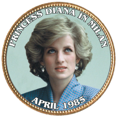 CNS629 - Princess Diana "In Milan" Great Britain Penny - Mystic Stamp ...