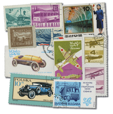 MP1129 - Transportation, 100 Different Stamps - Mystic Stamp Company