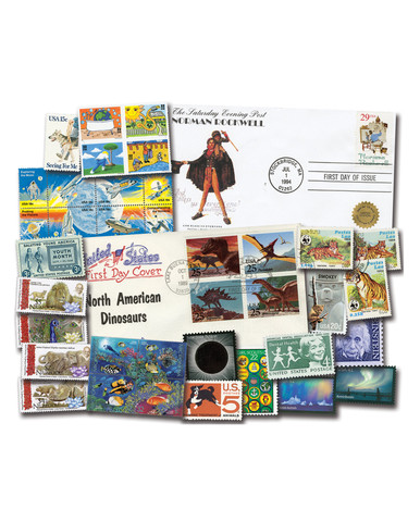 MXM004 - Stamps and Covers For Young Collectors: 82 US Stamps, 38 ...