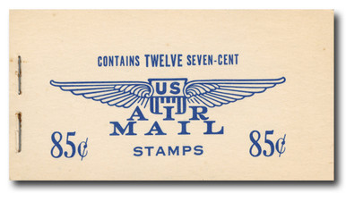 TDB6 - 1959 85c Blue U.S. Airmail Wings, Test Stamps, 2 Booklet Panes ...