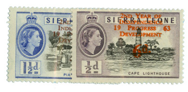 243-44 - 1963 Sierra Leone - Mystic Stamp Company