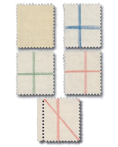 MA1903 - 1920s-70 #TD84A Blank Test Stamps w/Defacement Markings ...