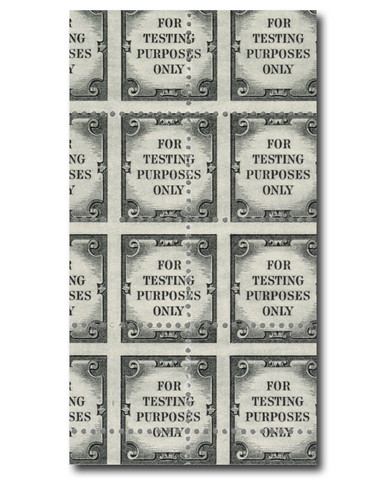 TDB13a - 1967-68 Black, For Testing Purposes Only, Booklet Pane of 8 ...