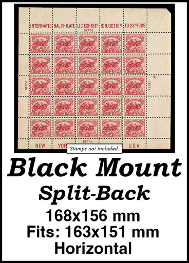 MM6033 - 168x156mm 1 Horizontal Black Split-Back Mount - Mystic Stamp ...