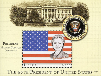 M11787 - 2016 Hillary Clinton as President s/s - Mystic Stamp Company