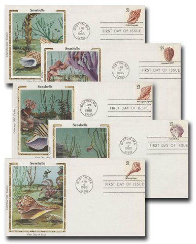 2117-21 - 1985 22c Seashells - Mystic Stamp Company